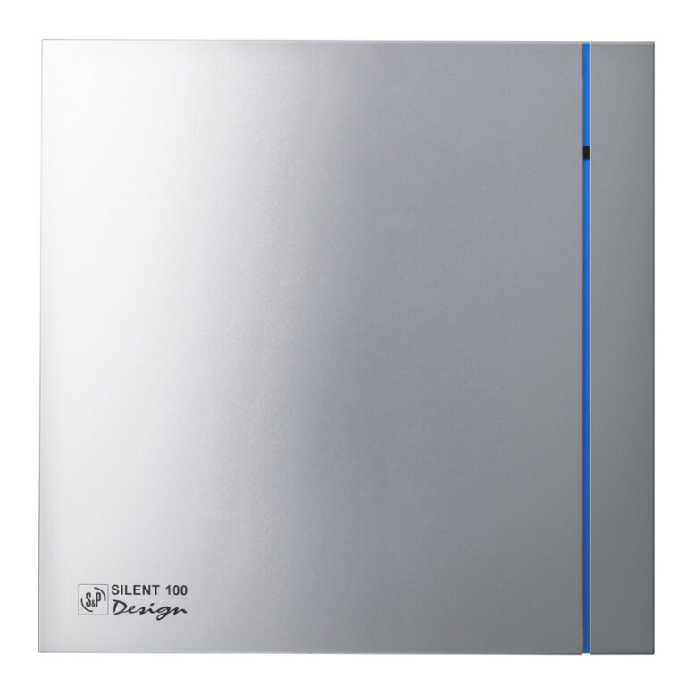 Extractor baño S&P SILENT-100 CHZ SILVER DESIGN 99 mm - El Corte Eléctrico